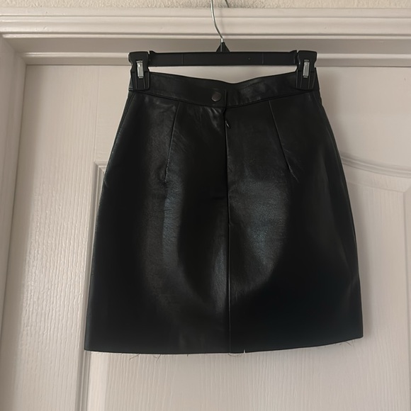 American Apparel | Skirts | American Apparel Back 0 Lambs Leather Black ...